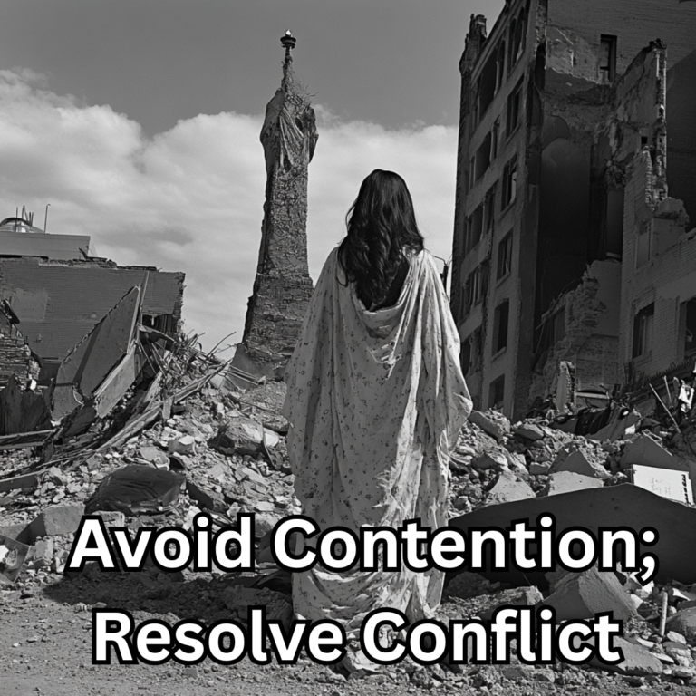 Day 178 - Avoid Contention; Resolve Conflict - The 365 Commitment
